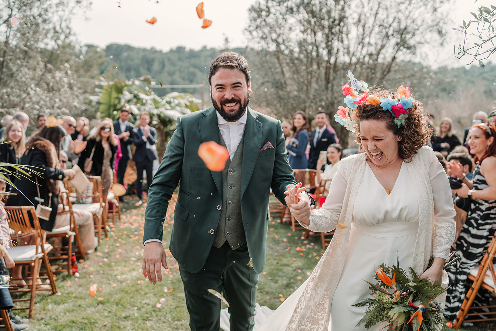 Bodas a todo color en masía Niñerola Valencia- Catering Noray